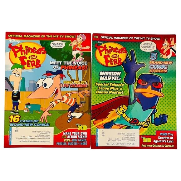 Disney | Other | Phineas And Ferb Magazine Lot Of 2 Issues 22 2013 ...